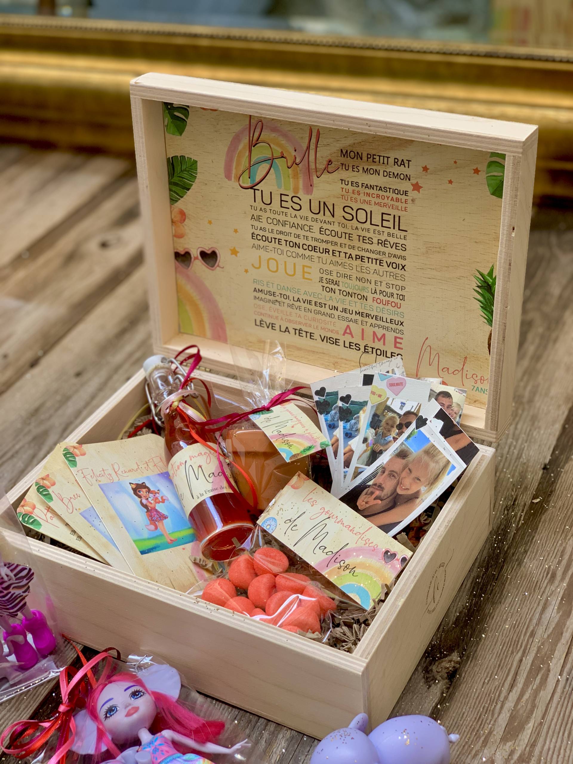 Box cadeau personnalisé pour l'anniversaire d'un proche